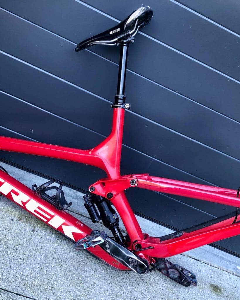 Trek Slash snapped rear triangle - Carbon Fibre Repairs